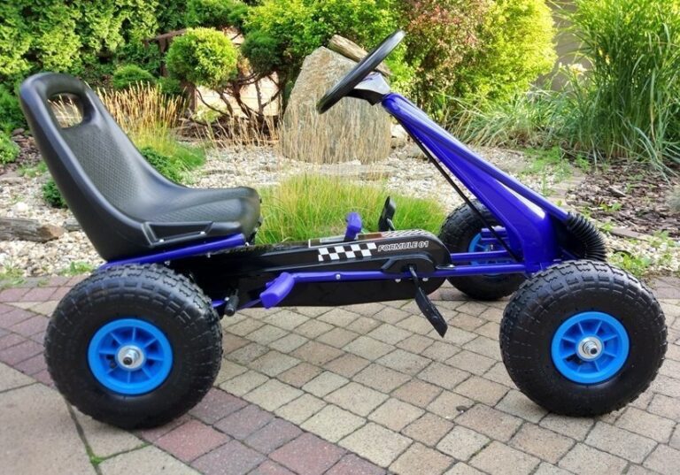Modri gokart A-15 z napihljivimi kolesi | BREZPLAČNA dostava nad 50€